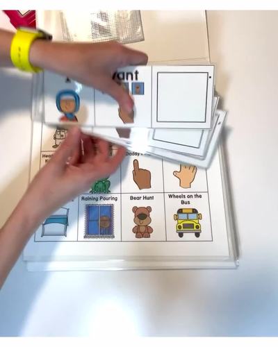 Nursery Rhyme AAC Visuals with Sentence Strips for Speech Therapy Set 2