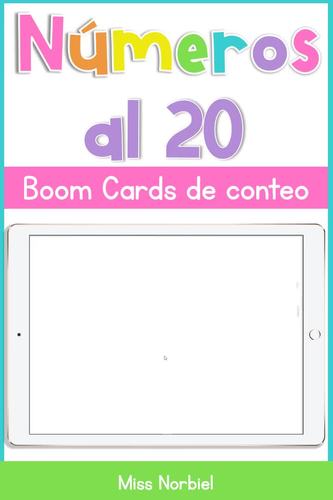 Conteo al 20 Boom Cards | Centros digitales de matemáticas de Primavera