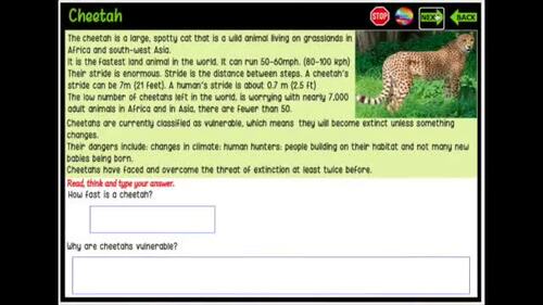 Informational Reading and Tasks about GRASSLAND ANIMALS by Aussie Waves