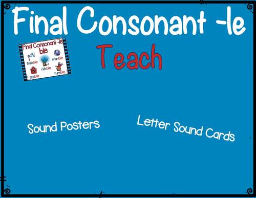 Final Consonant -le Teach Practice & Assess Posters Games Worksheets ...