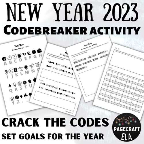 New Year 2023 Goal-Setting Activity | Crack the Code | Codebreaker