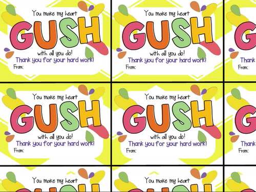 Cute Fruit Gushers Teacher/ Staff Appreciation Treat Tag | TPT