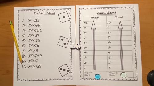 Back to School Inequalities Activity | Cube Numbers | 5th/6th Grade ...