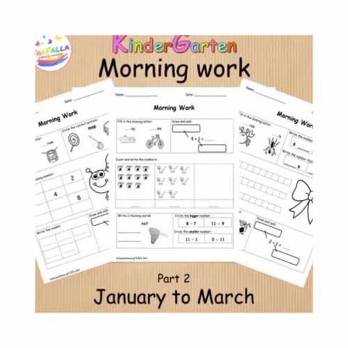 Kindergarten Morning Work Part 2 (Daily Language Arts and Math Review)