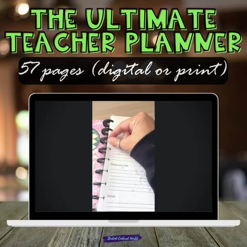 Ultimate Personalized Teacher Planner - Lesson Planner, Teacher Binder ...