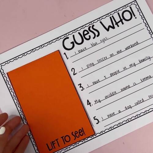 Back to School Guess Who by Mrs Edgar | TPT