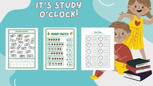 3rd grade Counting money and telling time by Multiplicity Club | TPT