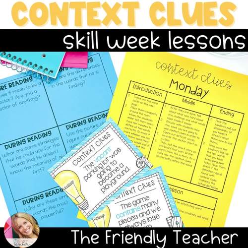 Context Clues Lesson Plans by The Friendly Teacher | TPT