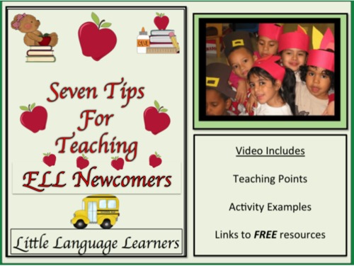 ELL Newcomers: Seven Tips for Teaching ESL Newcomers | TPT