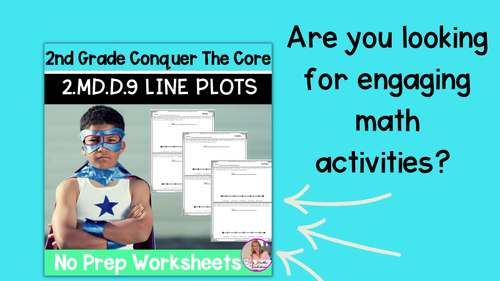 2nd Grade Line Plot Worksheets | 2.MD.9 No Prep! by Fiddleheads | TPT