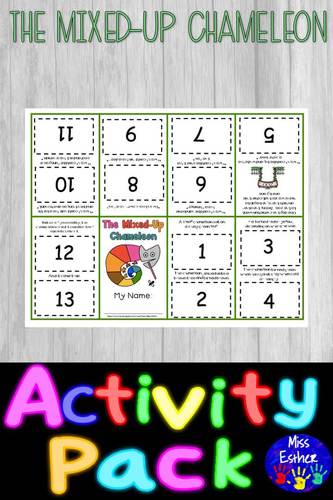 Mixed-Up Chameleon Mini-book PLUS 8 Resources BOOM CARD BONUS by Miss ...
