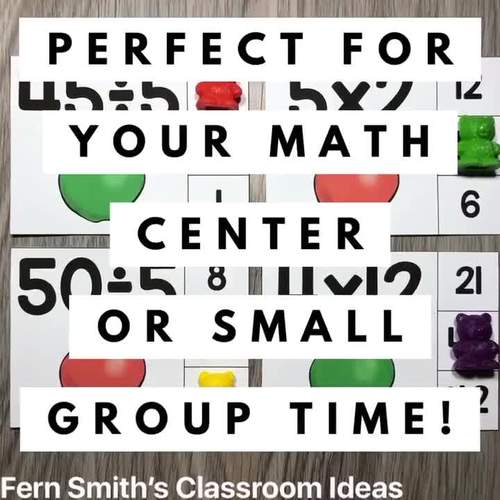 Multiplication and Division Clip Cards Bundle by Fern Smith's Classroom ...