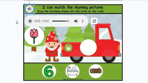 Huge Bundle of Interactive Matching Rhyming Pictures Google Slides Full ...
