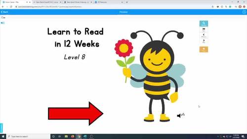 Learn to Read in 12 Weeks - Level 8 BoomCards - Sight Word and Phonics Game
