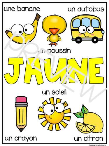 French Colour Posters-Les Couleurs by Sprinkle it with French | TPT