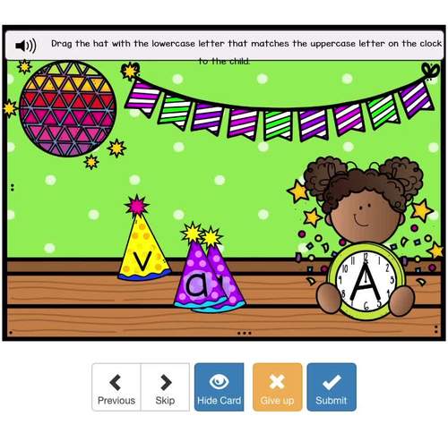 New Year Uppercase and Lowercase Letter Matching - Boom Cards | TPT