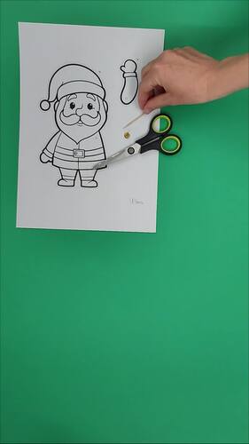 Waving Santa Claus Craft by 10 Minutes of Quality Time | TPT