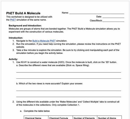 PhET: Build A Molecule (w/AI Integrations) by Neural Vortex | TPT