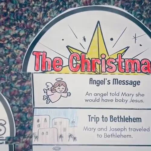Christmas Story Paper Foldable Craft | Nativity Activity for Kids ...