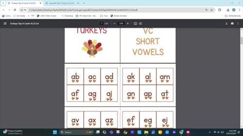 Blending VC Words Phonics Review | CVC Short Vowel Consonant Words ...