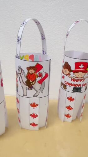 Canada Day Windsock Craft & Coloring Activity – Celebrate with Patriotic