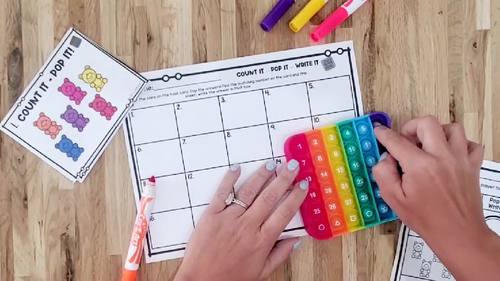 POP IT! COUNTING How many? Fidget Bubble Poppers |POP IT WRITE IT