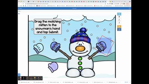 Match the Mittens BOOM Cards by Little Library of Learning | TPT