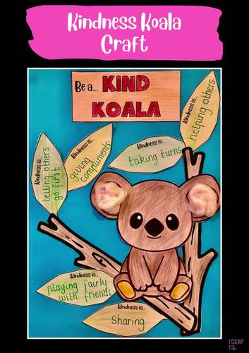 Be a Kind Koala - Kindness Craft by TeacherTub | TPT