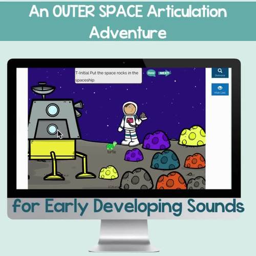 Outer Space NO PREP Articulation for Early Developing Sounds | TPT