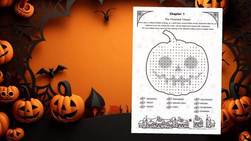 Halloween, Word search Puzzle game, Story with Halloween, Printable PDF ...