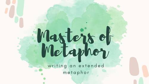 Masters of Metaphor: extended metaphor lesson with Taylor Swift ...