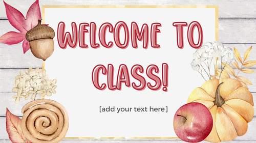 EDITABLE Class Slide Template | PowerPoint Template | Google Slides ...