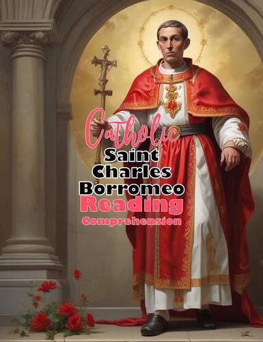 Saint Charles Borromeo BUNDLE: Reading Comprehension, Word Search ...