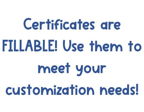 FILLABLE Speech Therapy Graduation Certificates | EDITABLE | Rainbow Theme