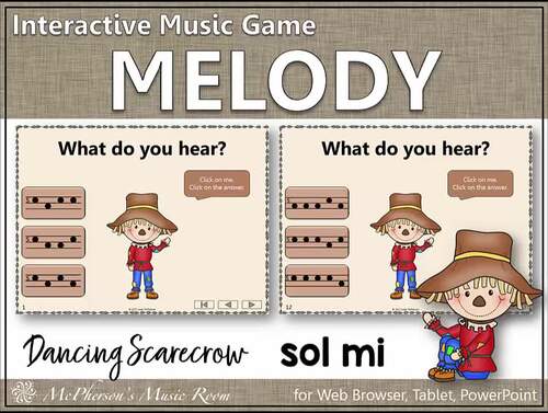 Solfege Fall Music Game & Activity Interactive Melody Game Sol Mi ...