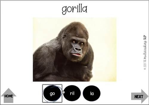 Multisyllabic Words Task Cards | Speech Therapy | Boom Cards™ | TPT