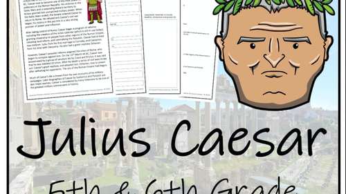 Julius Caesar Close Reading Comprehension Activity | 5th Grade & 6th Grade