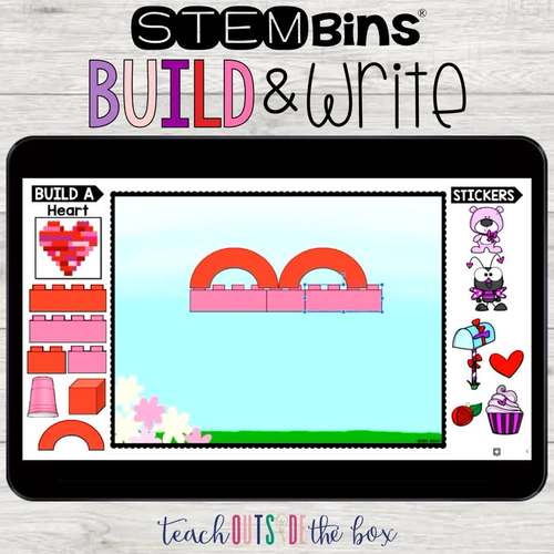 STEM Bins® Build & Write - Valentine's Day STEM Activities - Printable ...