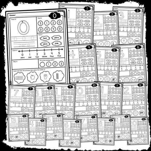Math Worksheets Bundle | Number Recognition, Addition, Subtraction & more