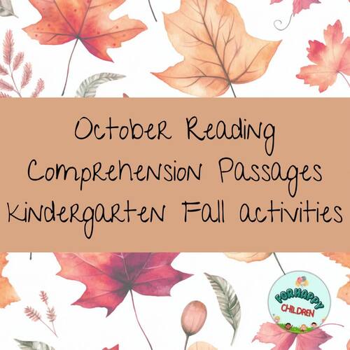 Fall Reading Comprehension Passages and Questions | October Activities ...