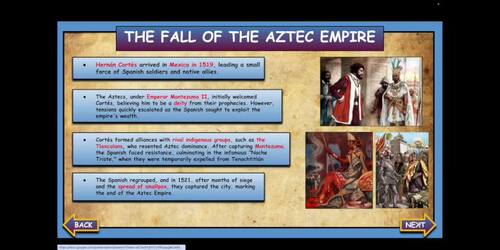 Spanish Conquest Of Aztec and Inca Empires . Powerpoint.L53. Hernan Cortez.