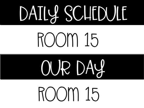 EDITABLE Daily Schedule Cards for the Classroom 1st 2nd 3rd Grade