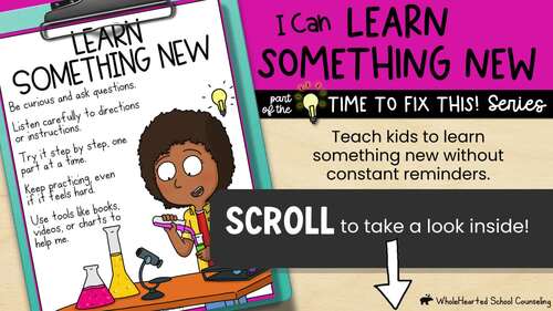 Growth Mindset & Flexible Thinking SEL Lesson - Perseverance & Trying ...