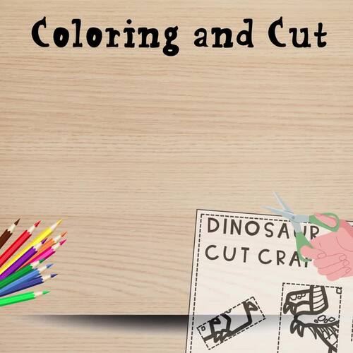 Dinosaur Craft Activities | Cut and Paste Dinosaur Name Craft for Pre-K ...