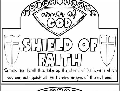 Armor of God Coloring Crown Headbands Kids Bible Verse Activities ...