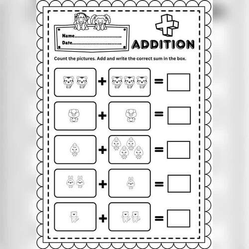 Simple adidtion by To the moon shop | TPT