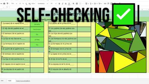 Spanish Family La Familia Progression Art Mystery Picture | Toucan