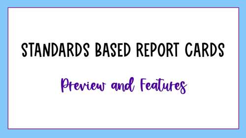 6th Grade Editable Report Card for Quarters in Excel & Google Standards ...