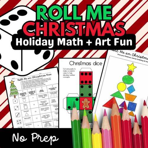 Roll Me a Christmas Tree – Dice Geometry & Art Activity | Holiday STEM Fun