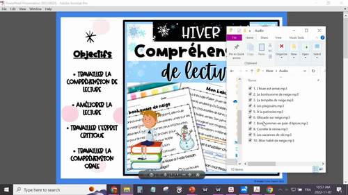 French Winter Hiver Differentiated Passages Reading Comprehension ...